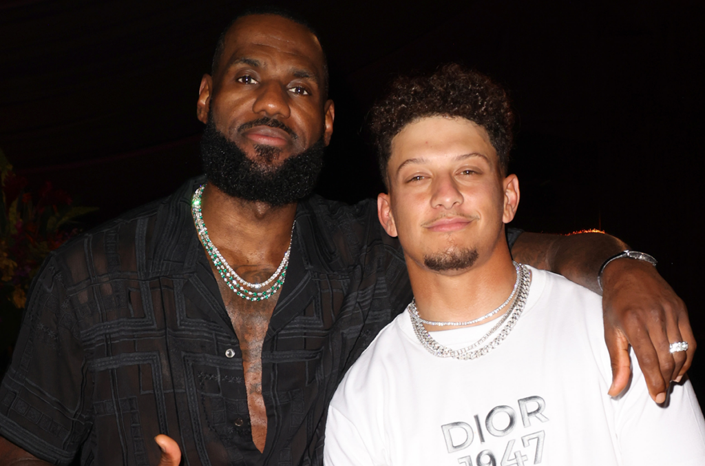 LeBron James & Patrick Mahommes - Each Wearing $1M In Diamonds