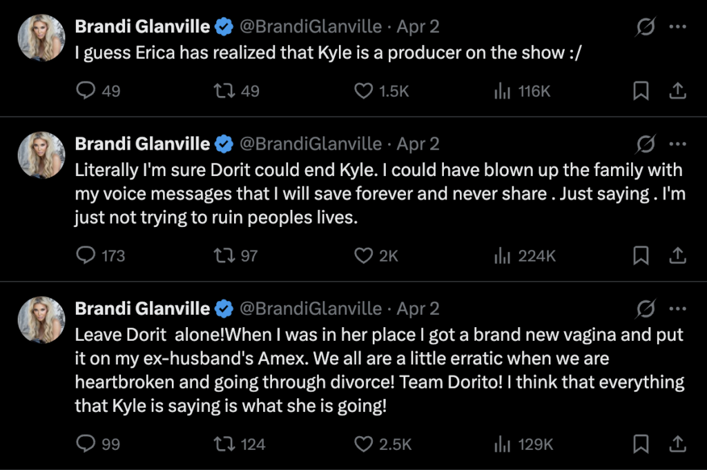Brandi Glanville Says 'RHOBH's Dorit Could “End” Kyle Richards!